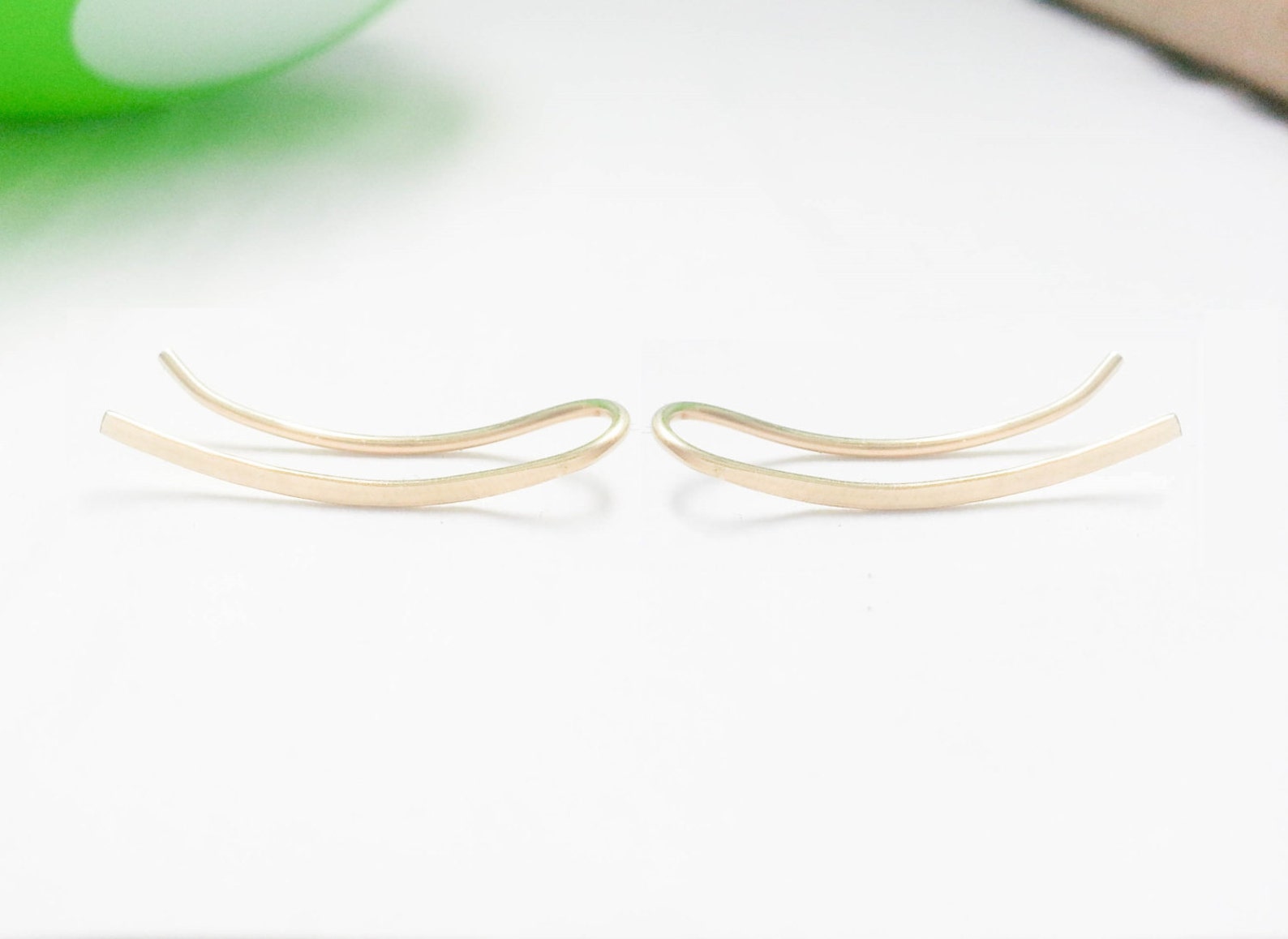 HELIX Long Helix Cartilage Earring Curved Helix Jewelry - Etsy