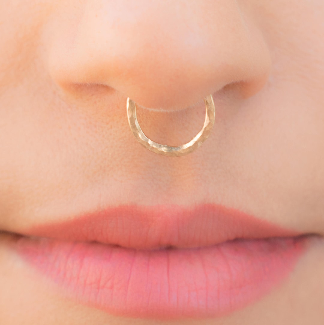 Large Septum Big Septum Ring Septum Ring 16g Seamless Nose Ring Endless ...