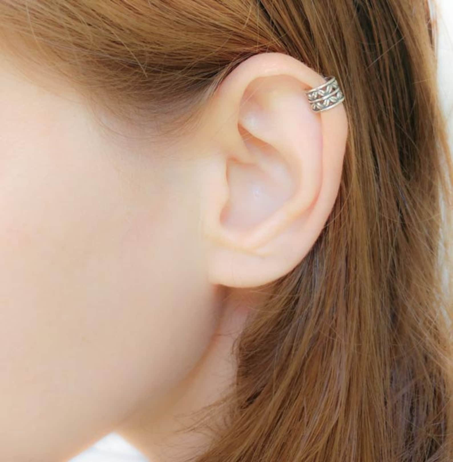 Ear Cuff Silver-no Piercing Earring-ear Cuff No Piercing-helix - Etsy