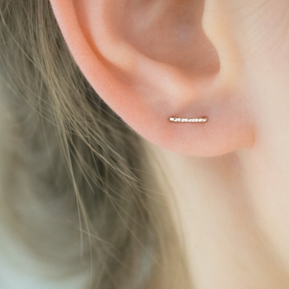 2 Hole Earrings Multiple Earrings Double Piercing Earrings - Etsy