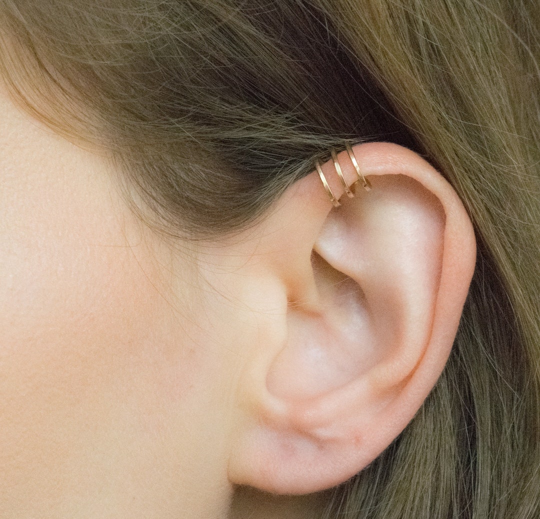 Ear Cuff, Helix Earring, Fake Cartilage Hoop, Ear Wrap, Fake Helix Ring ...