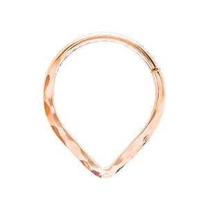 Rose Gold Triangle Septum Ring, Rose Gold Septum , Septum Ring, Septum Piercing, Septum Nose ...