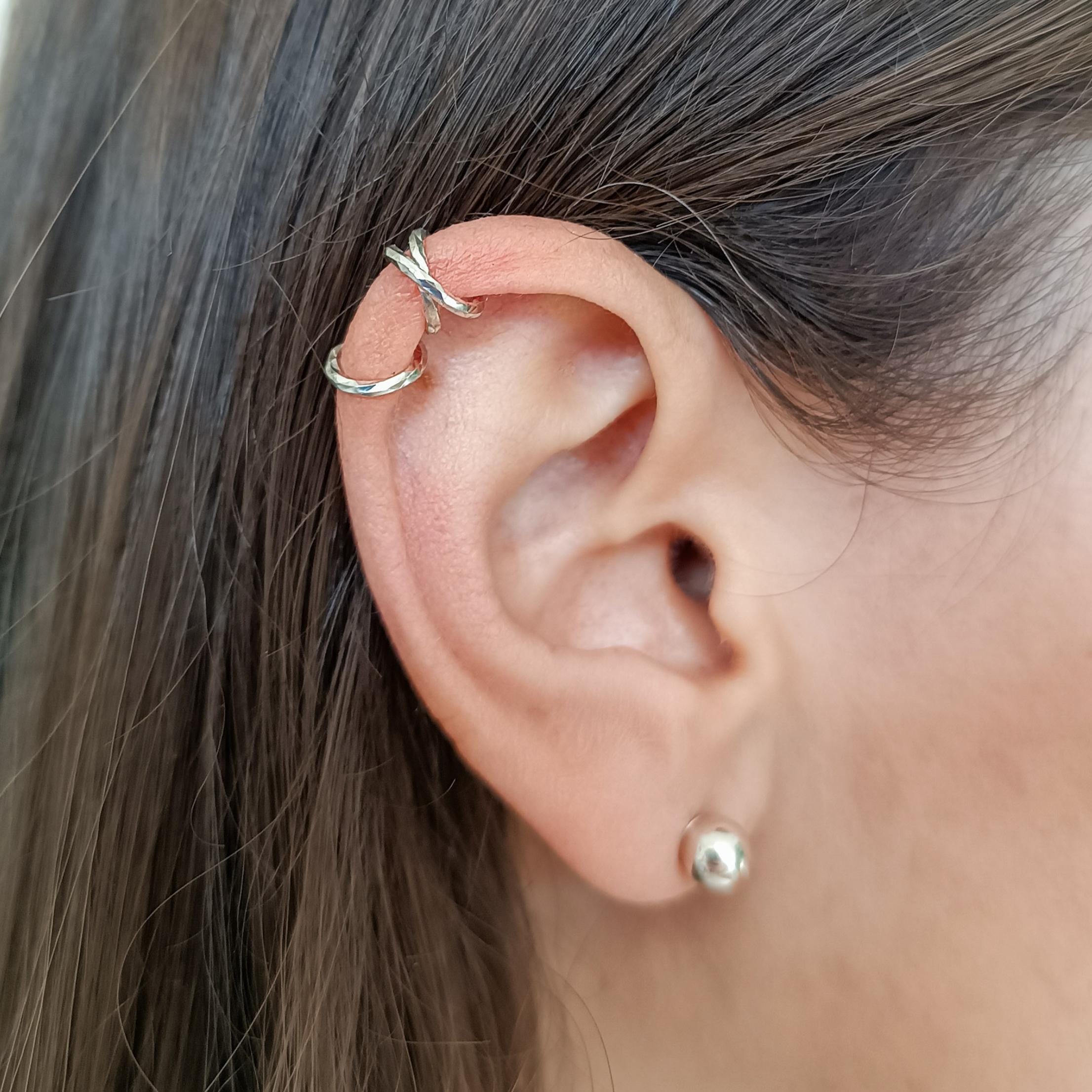 Ear Cuff Earrings - Earrings Set - Ear Cuffs Set - Sterling Silver Ear ...