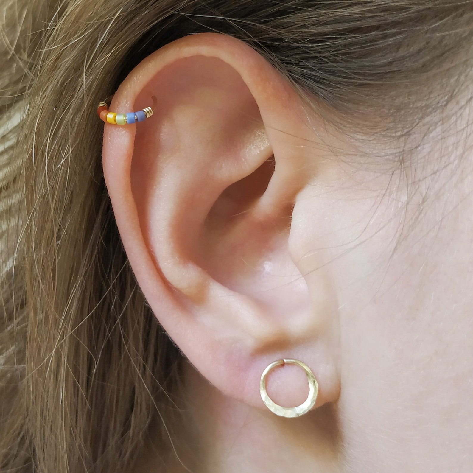 Rainbow Helix Rainbow Cartilage Earring Rainbow Helix - Etsy