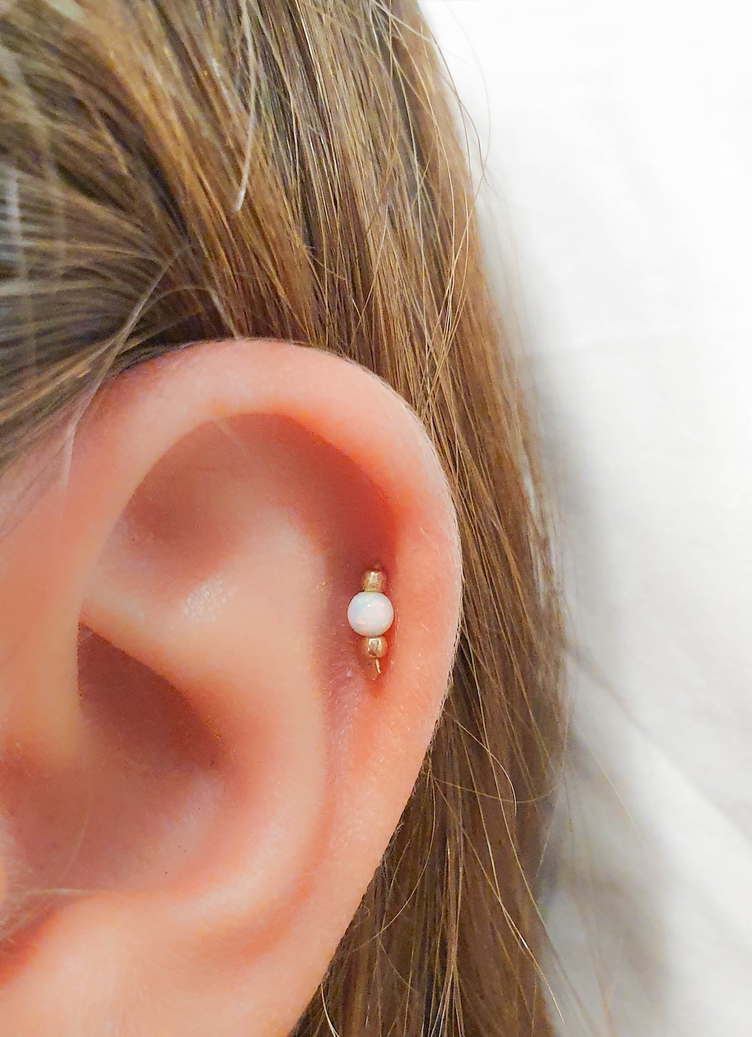 Helix Earring Cartilage Piercing Opal Helix Climber Stud - Etsy