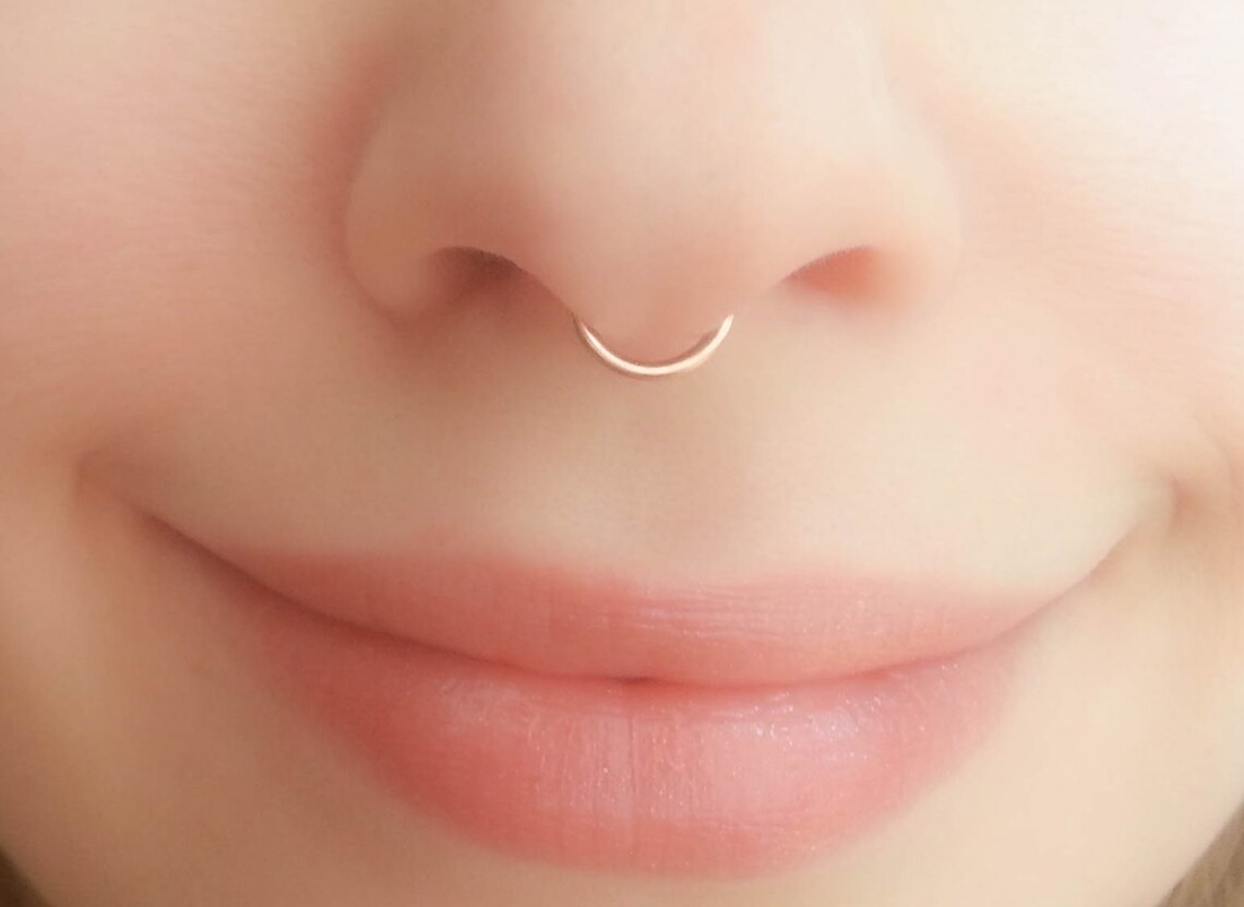 Rose Gold Septum Ring Rose Gold Septum Rose Gold Septum - Etsy