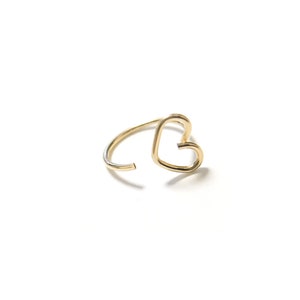 Heart Nose Ring - Nose Hoop - Tiny Hoop Earring- Huggie Hoop - Nose ...