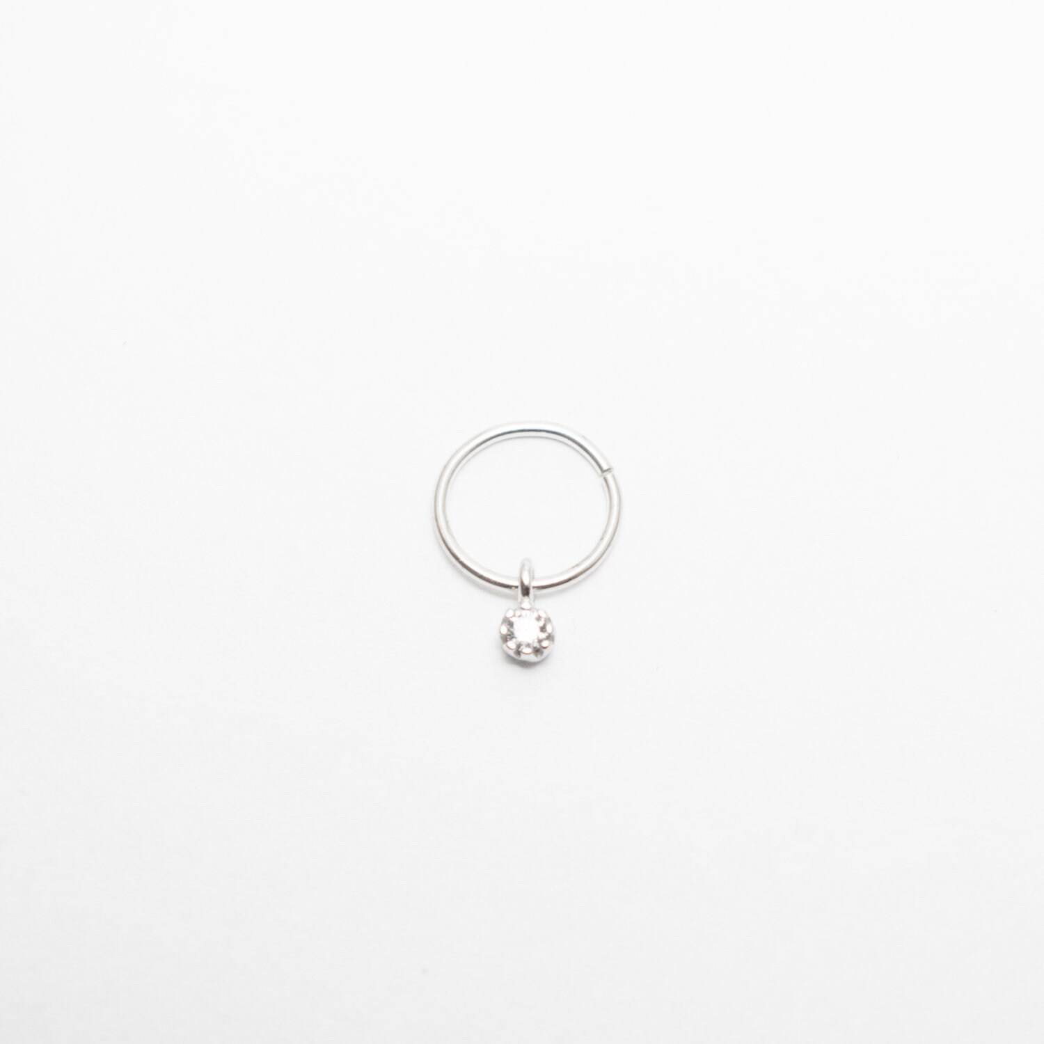 Cartilage Earring Helix Earring Diamond Helix Piercing | Etsy