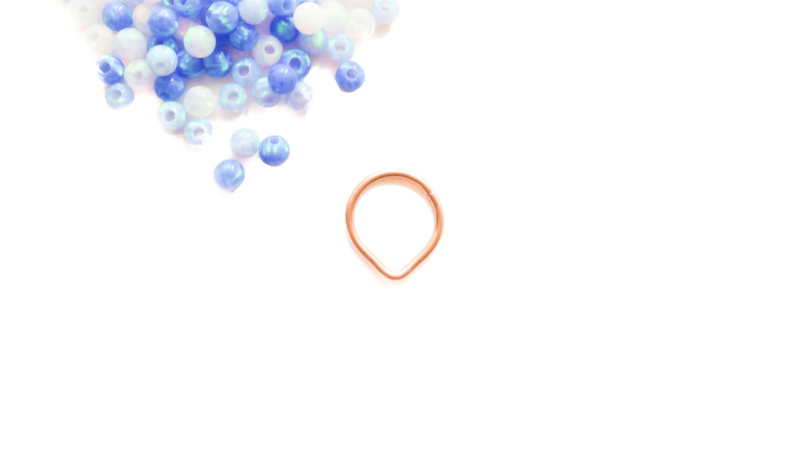 Rose Gold Helix Earring Helix Ring Triangle Helix Ring - Etsy