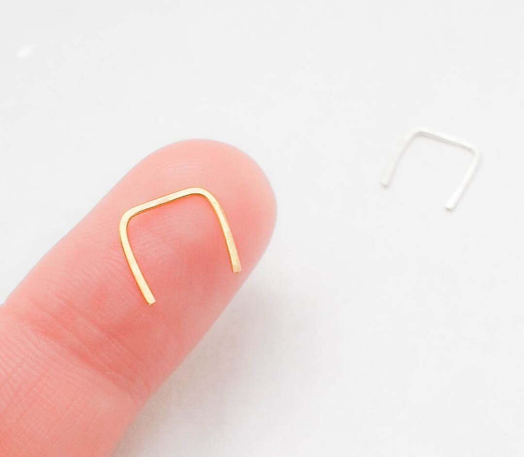 Septum Retainer, Septum Horseshoe, Gold Septum Retainer, Gold Septum ...