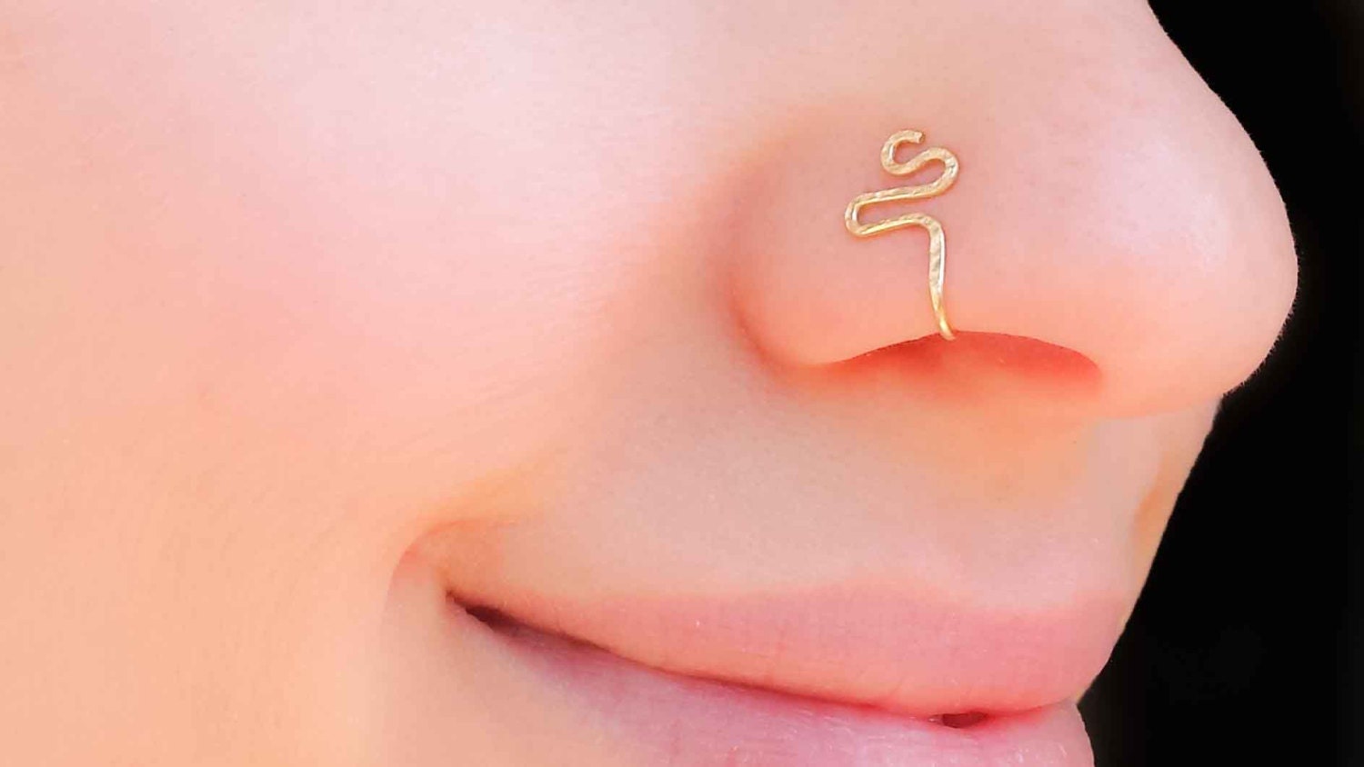 NOSE Cuff Faux Nose Ring Nostril Jewelry Gold Nose Hoop - Etsy