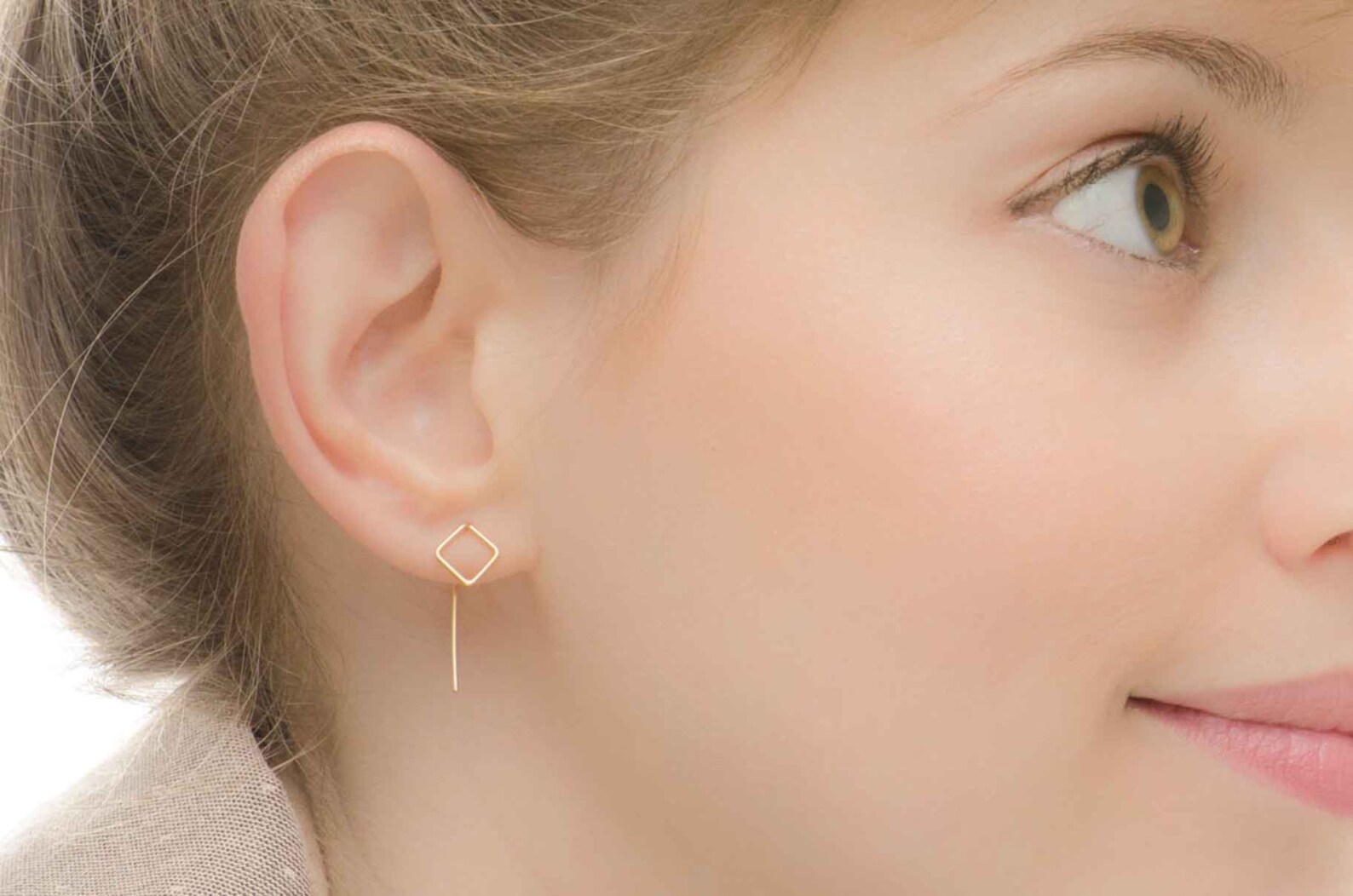 Square Earrings Ear Jacket Square Ear Jacket Ear Wrap | Etsy