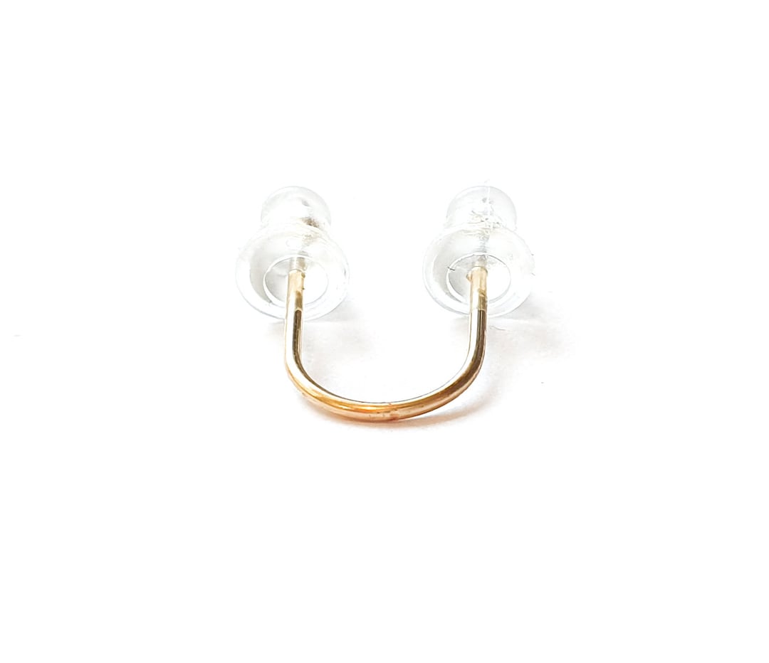 Double Piercing Earring-u Round Arch Staple Earring-two Piercings ...