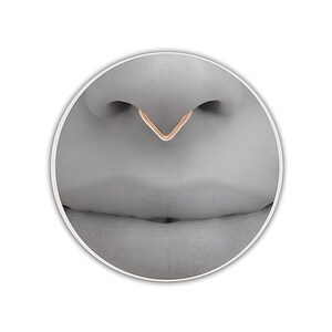 Rose Gold Triangle Septum Ring, Rose Gold Septum , Septum Ring, Septum Piercing, Septum Nose ...