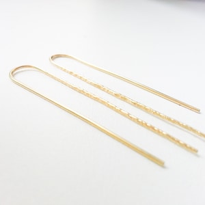 Thread Earrings-threader Earrings-gold Threader Earrings-long Threader ...