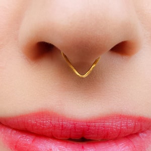 Triangle Septum Septum Septum Piercing Septum Ring Septum - Etsy