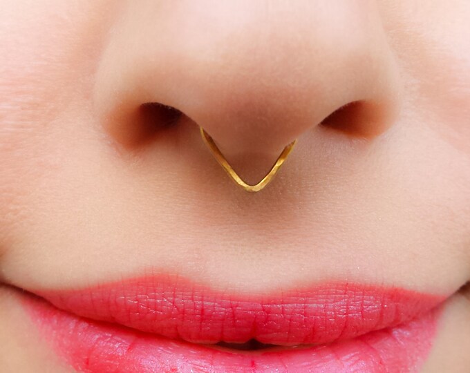 Triangle Septum Septum Septum Piercing Septum Ring Septum - Etsy