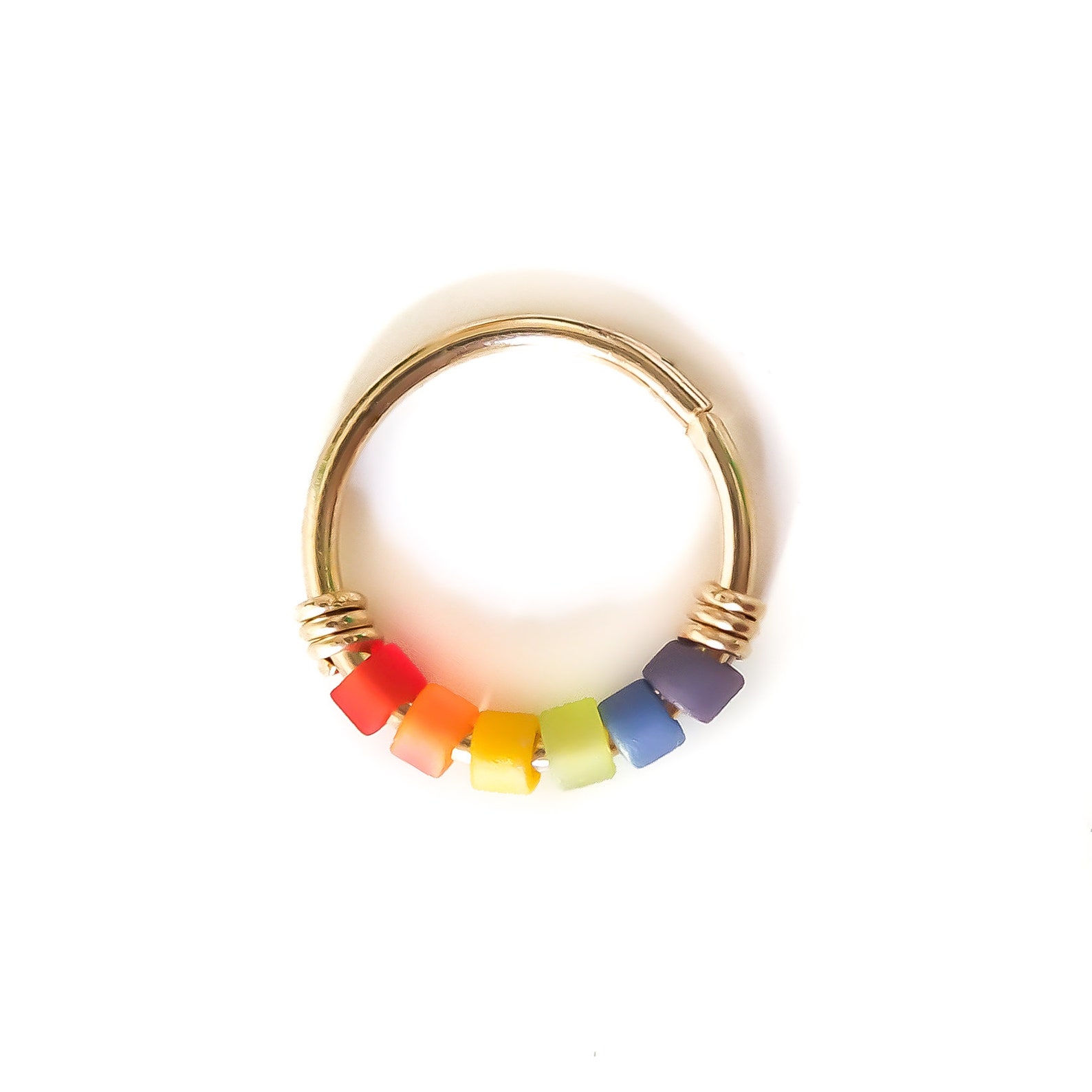 Rainbow Helix Rainbow Cartilage Earring Rainbow Helix - Etsy