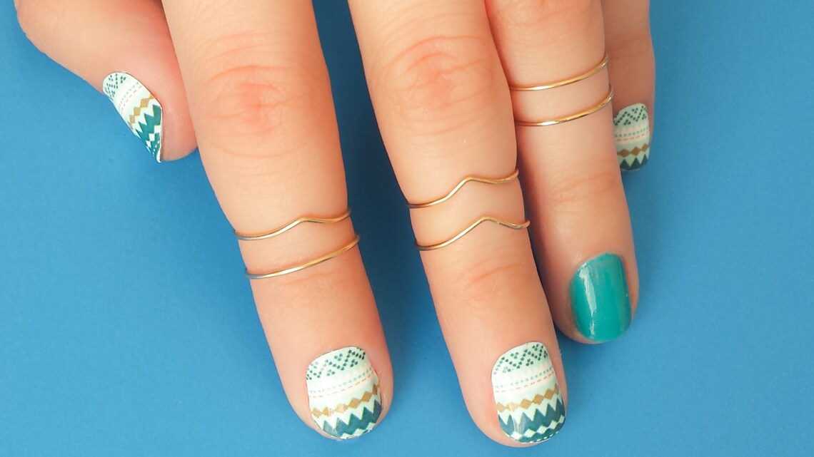 Midi Ring Set of 6 Gold or Silver Midi Rings Stackable - Etsy