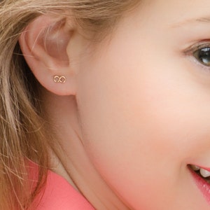 Infinity Earrings, Infinity Studs, Tiny Infinity Earrings, Gold Studs ...