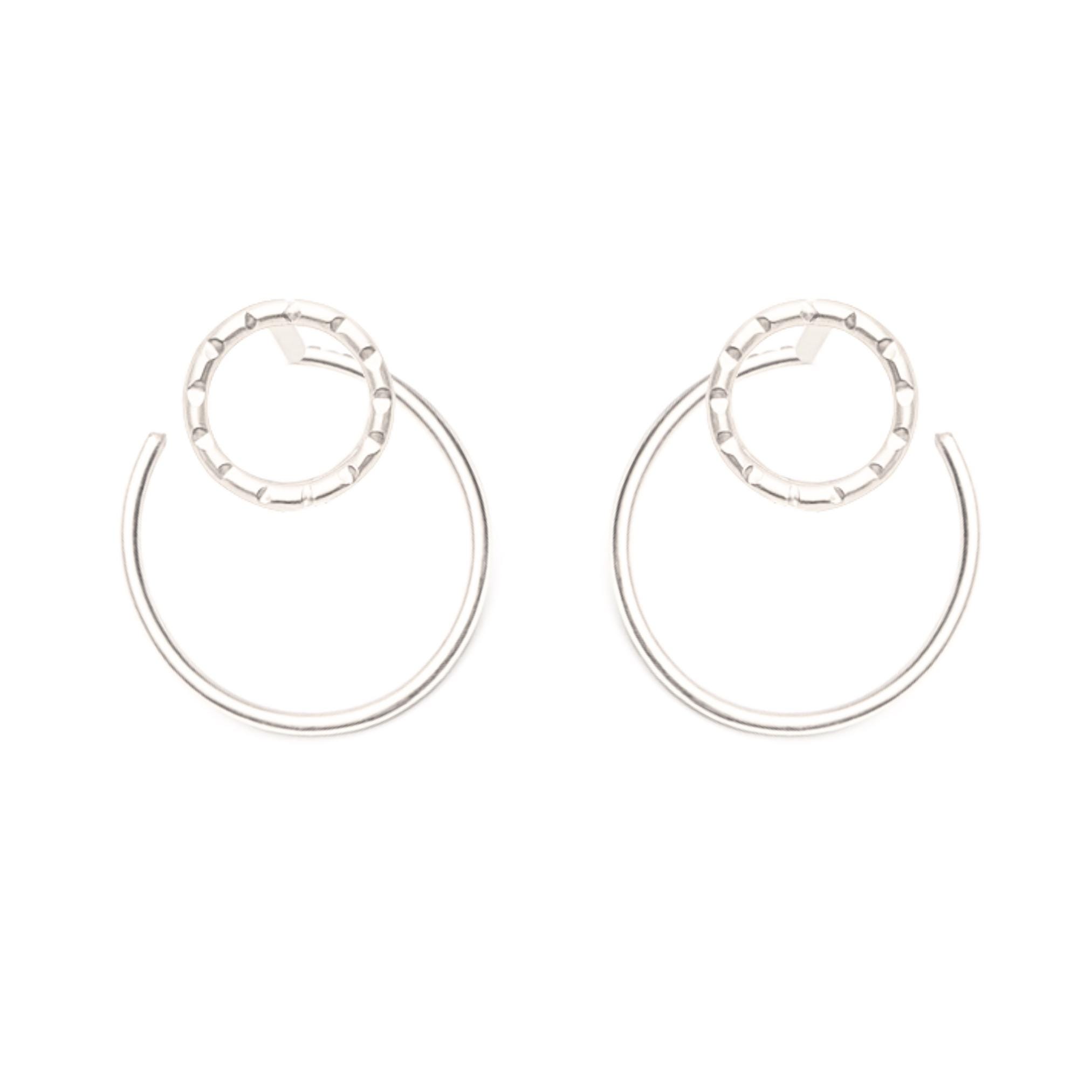 Circle Ear Jackets, Gold Ear Jacket, Double Earrings, Ear Jacket ...
