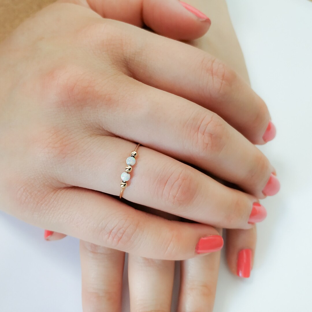 Anti Stress Anxiety Ring - Stress Relief Ring - Adjustable Fidget Ring ...