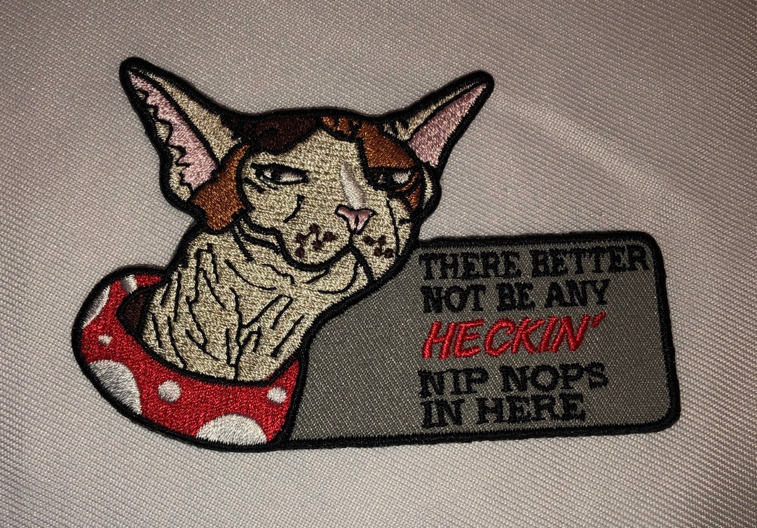 Heckin Nops! Embroidered Patch - Etsy