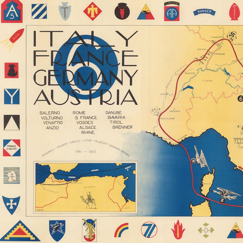Propaganda Map of Europe during World War 2 WW2 Europe Map | Etsy