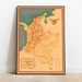 Historical Map of Colombia Old Bogota Map Print Colombia Wall Art ...