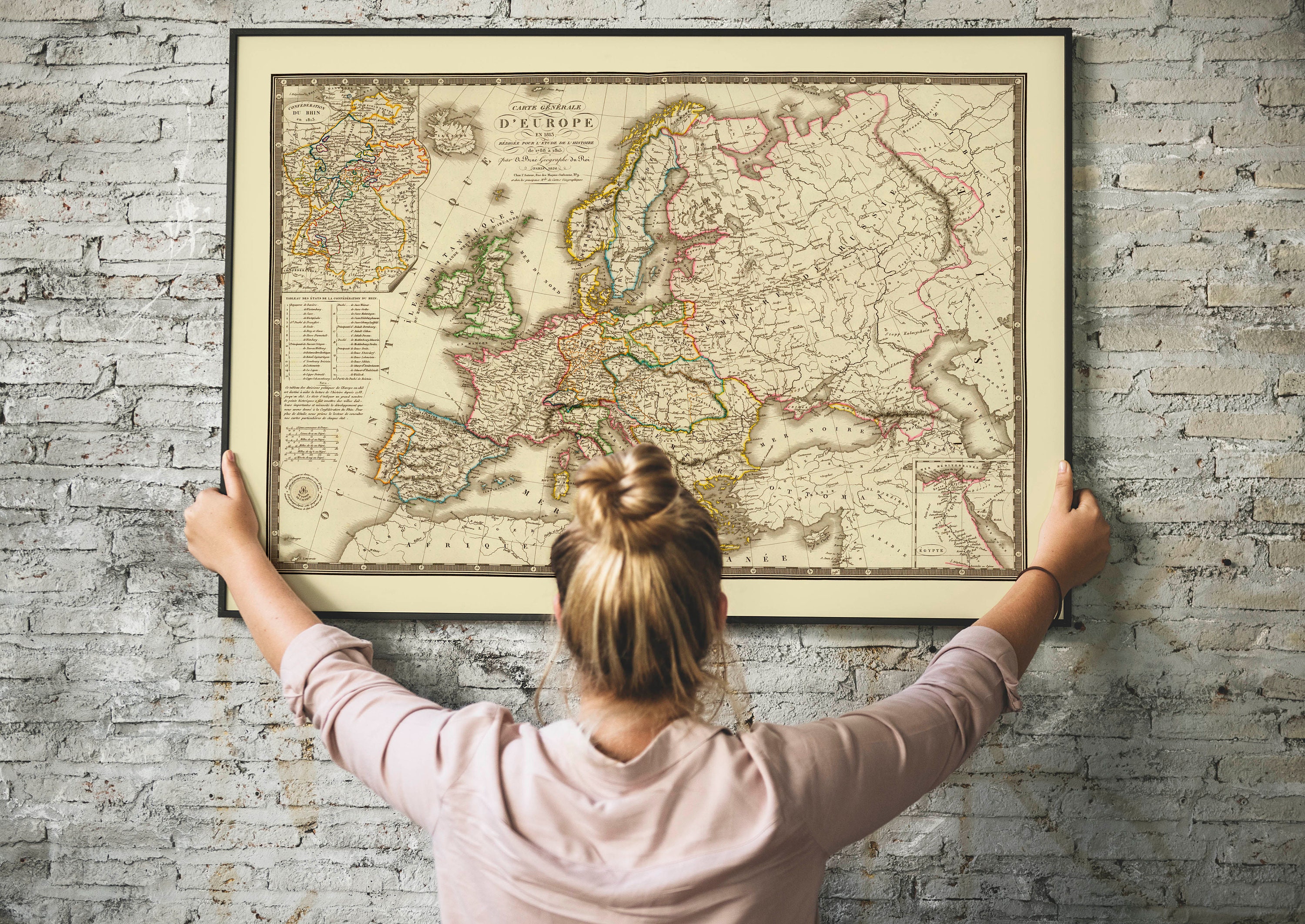 Historical Map of Europe 1813 Old Map Wall Decor Vintage Map - Etsy