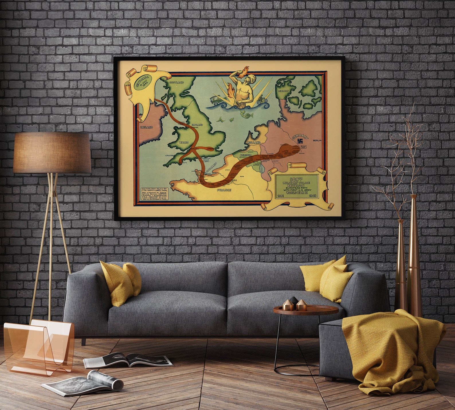 World War 2 Propaganda Poster Wwii Map Wwii Poster Wall Art - Etsy