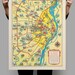 Map of St. Louis and Vicinity St. Louis Old Map Wall Print Pull Down ...