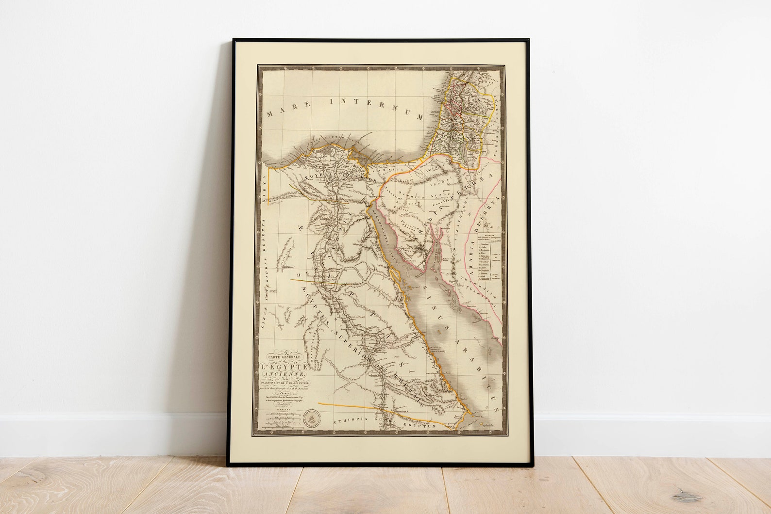 Historical Map of Egypt 1821 Old Map Wall Decor Vintage Map Wall Art ...