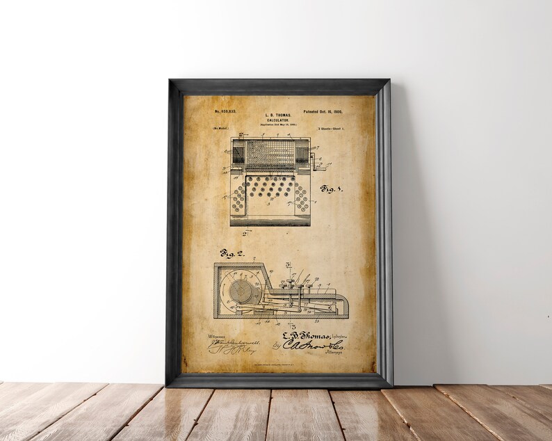 calculator-patent-print-science-poster-mathematics-art-math-etsy