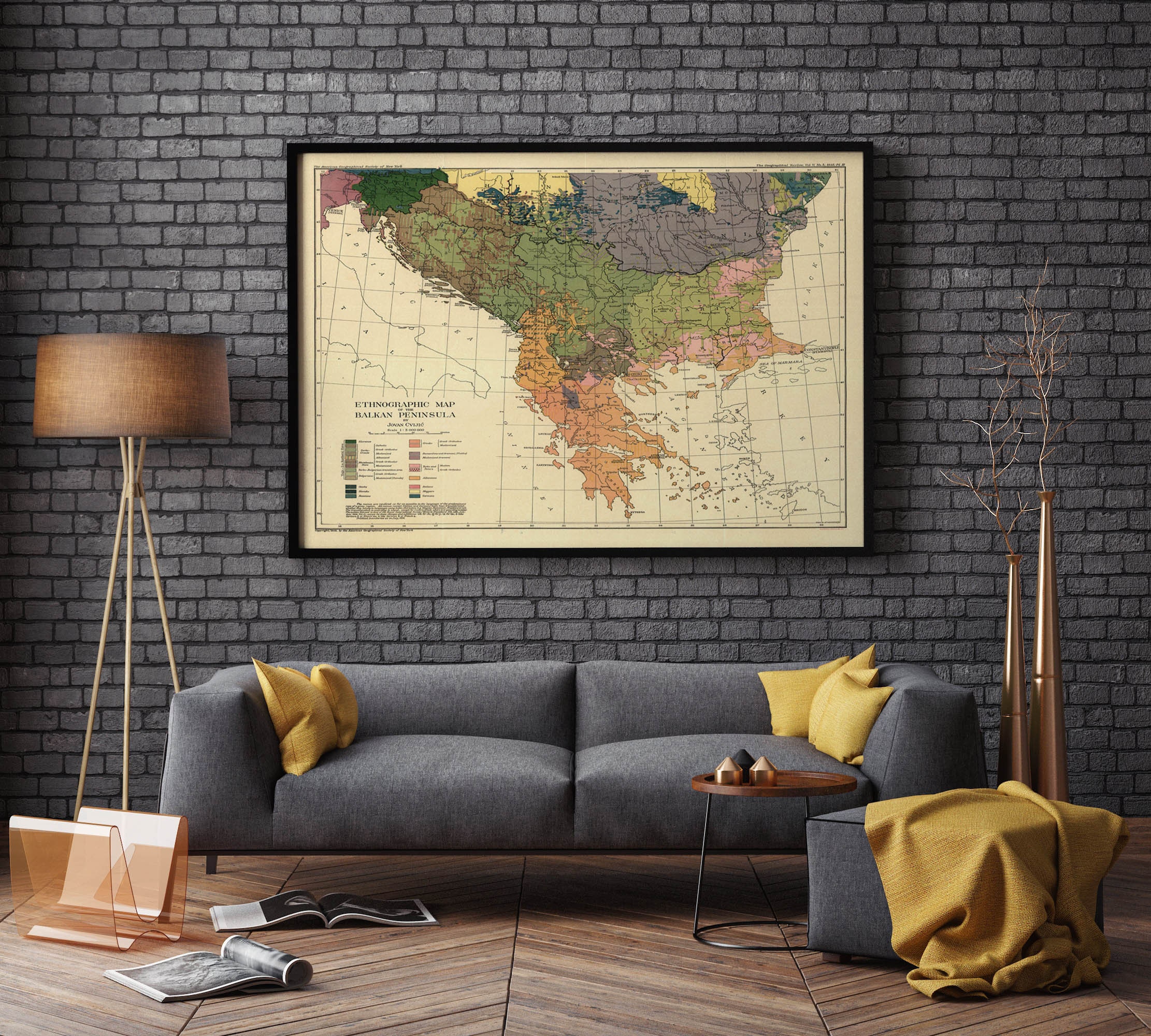 Ethnographic Map Balkans Map World War I Map WW1 Maps - Etsy
