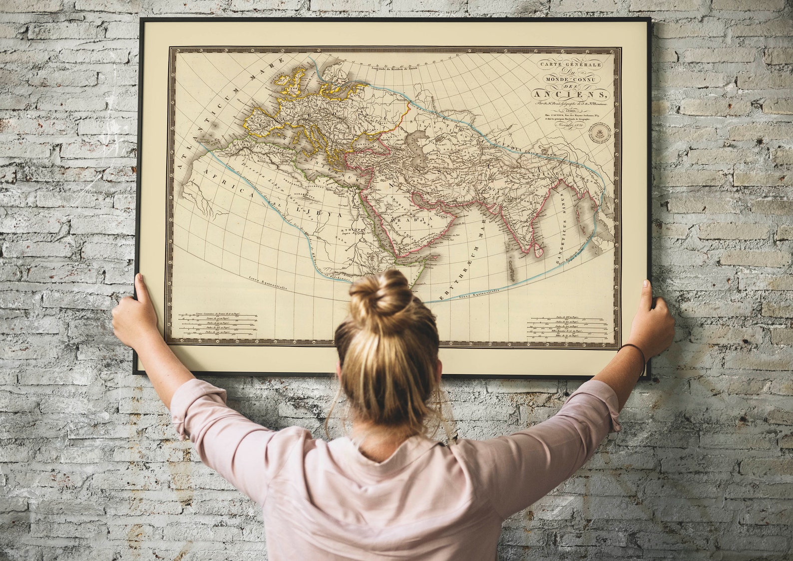 Historical Map of Ancient World Old Map Wall Decor Vintage - Etsy