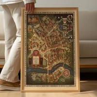Harvard Square, Cambridge Street Map - Poster, Acrylic, Framed, and ...