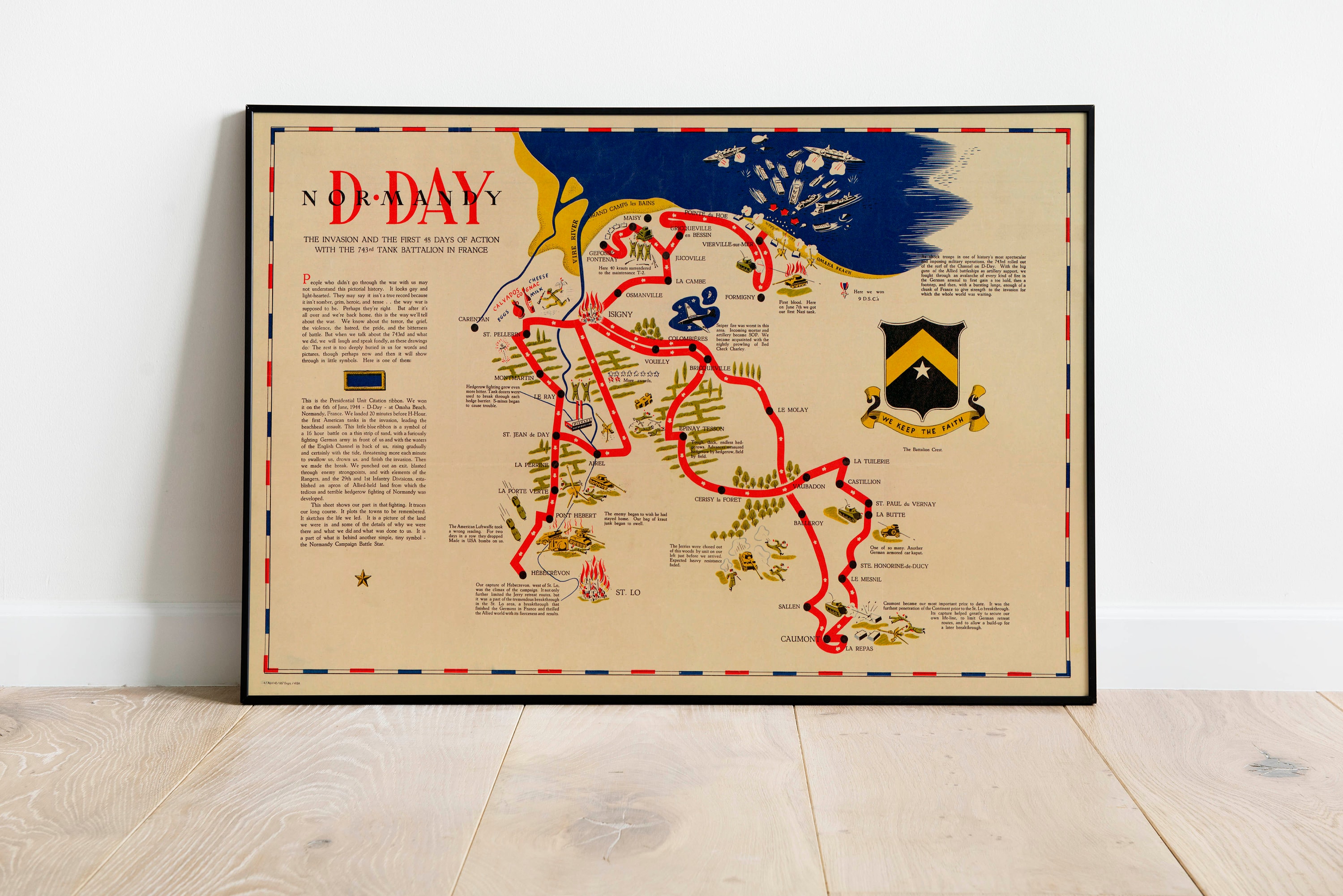 German Wwii Map Of Normandy