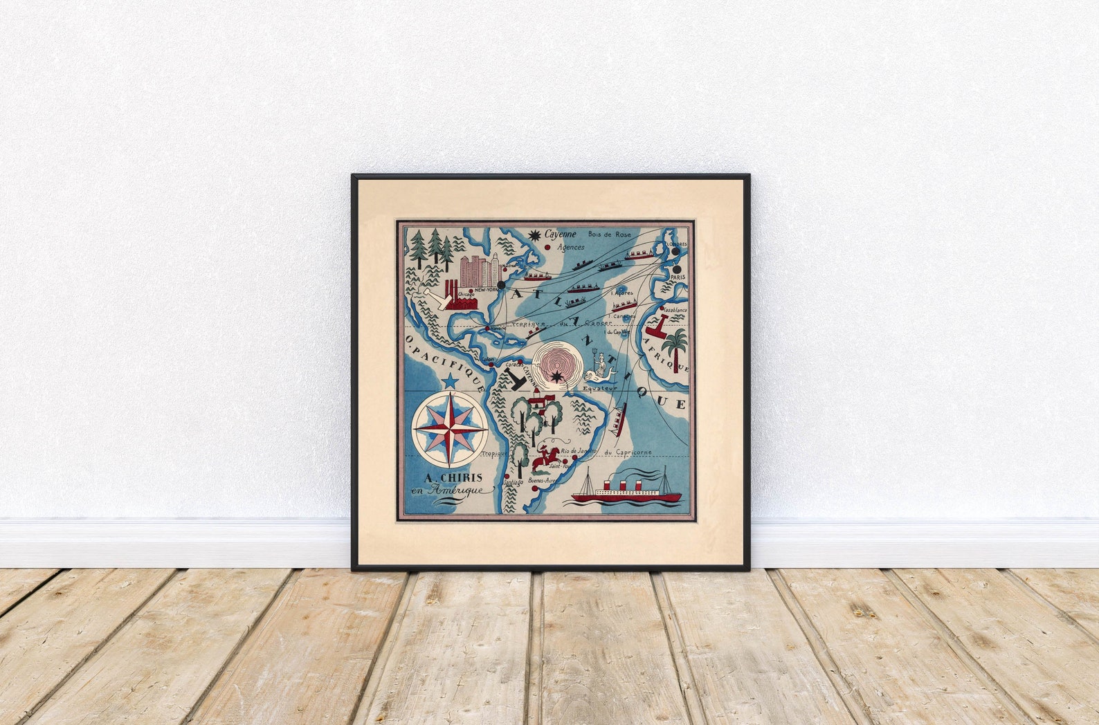 Americas Map Print Art History 1931 Americas Map Wall Art - Etsy