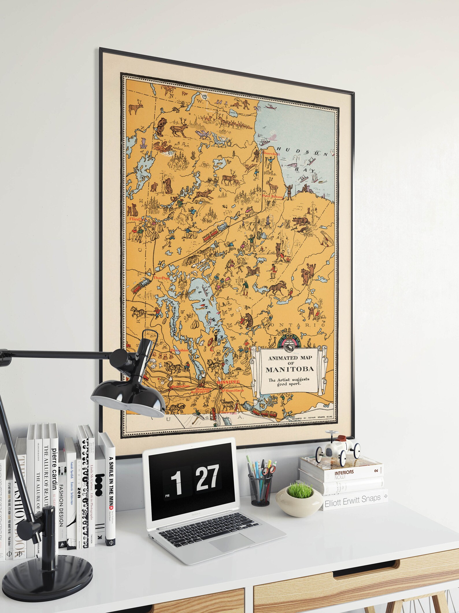 Vintage Manitoba Map Print: Canada Wall Art - Etsy
