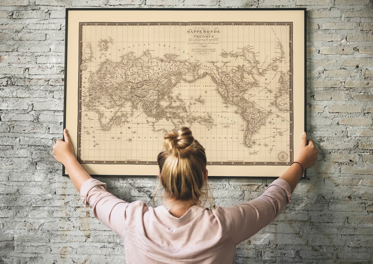 Historical Map of the World Old Map Wall Decor Vintage Map - Etsy