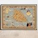 The Story Map of Flying Map Print From 1928 Vintage Aviation - Etsy