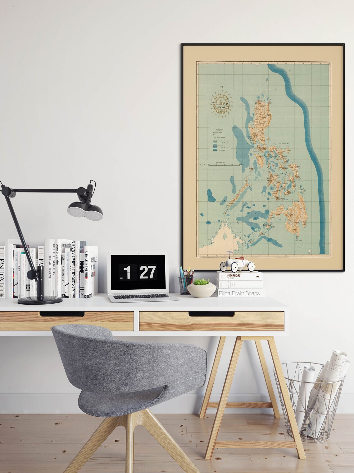 Philippine Islands Map Wall Print Philippines Map Poster Wall | Etsy
