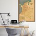 Historical Map of Colombia Old Bogota Map Print Colombia Wall Art ...