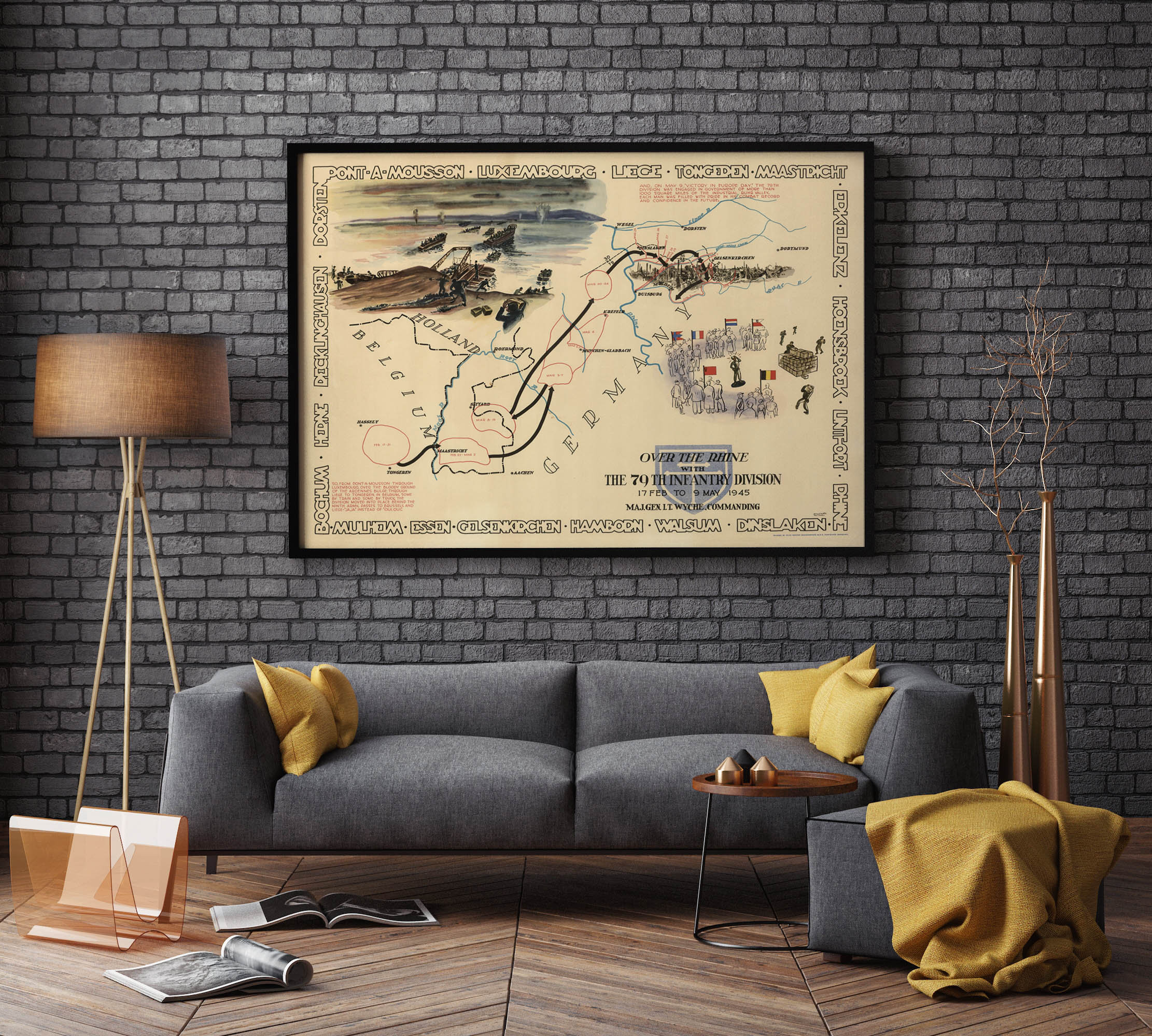 Europe World War 2 Map Print Poster Print WW2 Maps Canvas | Etsy