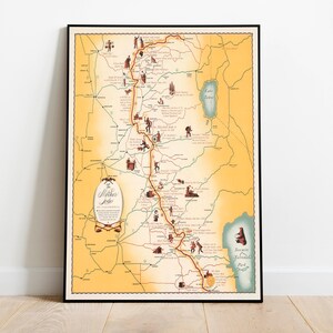 Mother Lode Map of California| California Map Print Wall Art| Canvas ...