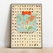 Dog Map of the World Dog Chart Poster Dog Lover Gift Dog Prints Wall ...