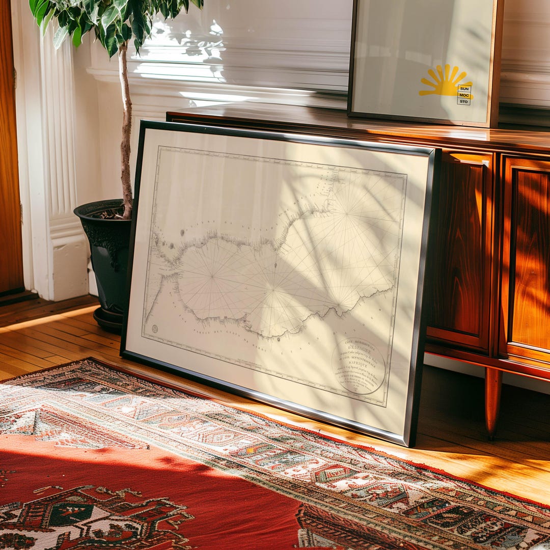 Nautical Chart of Spain From Cadiz to Cape Palos and North Coast of ...