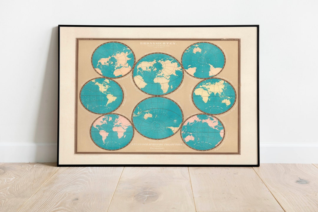 Earth Wall Poster Vintage Decor Celestial Decor Space Art - Etsy