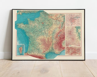Map of France - Etsy